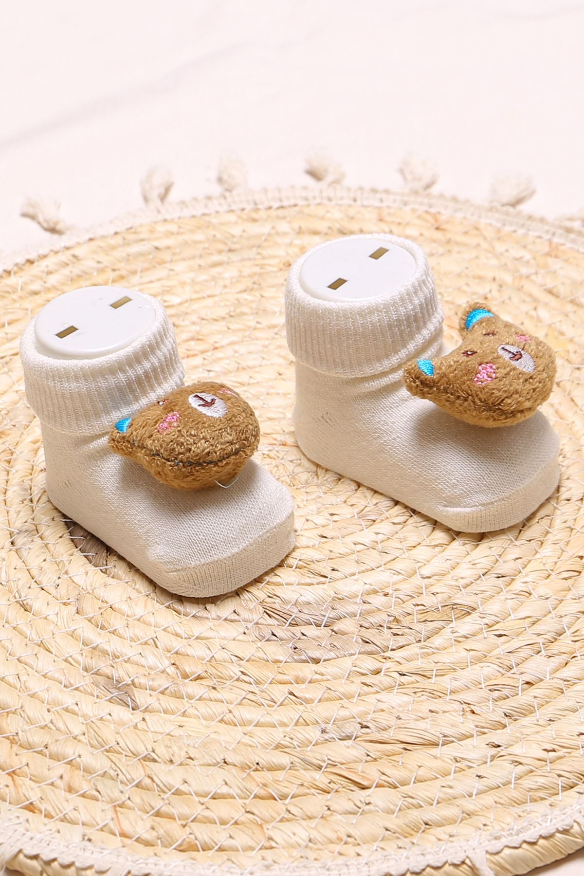 Bebek Çorabı Kahvekrem - 12044.264. - Haydigiy