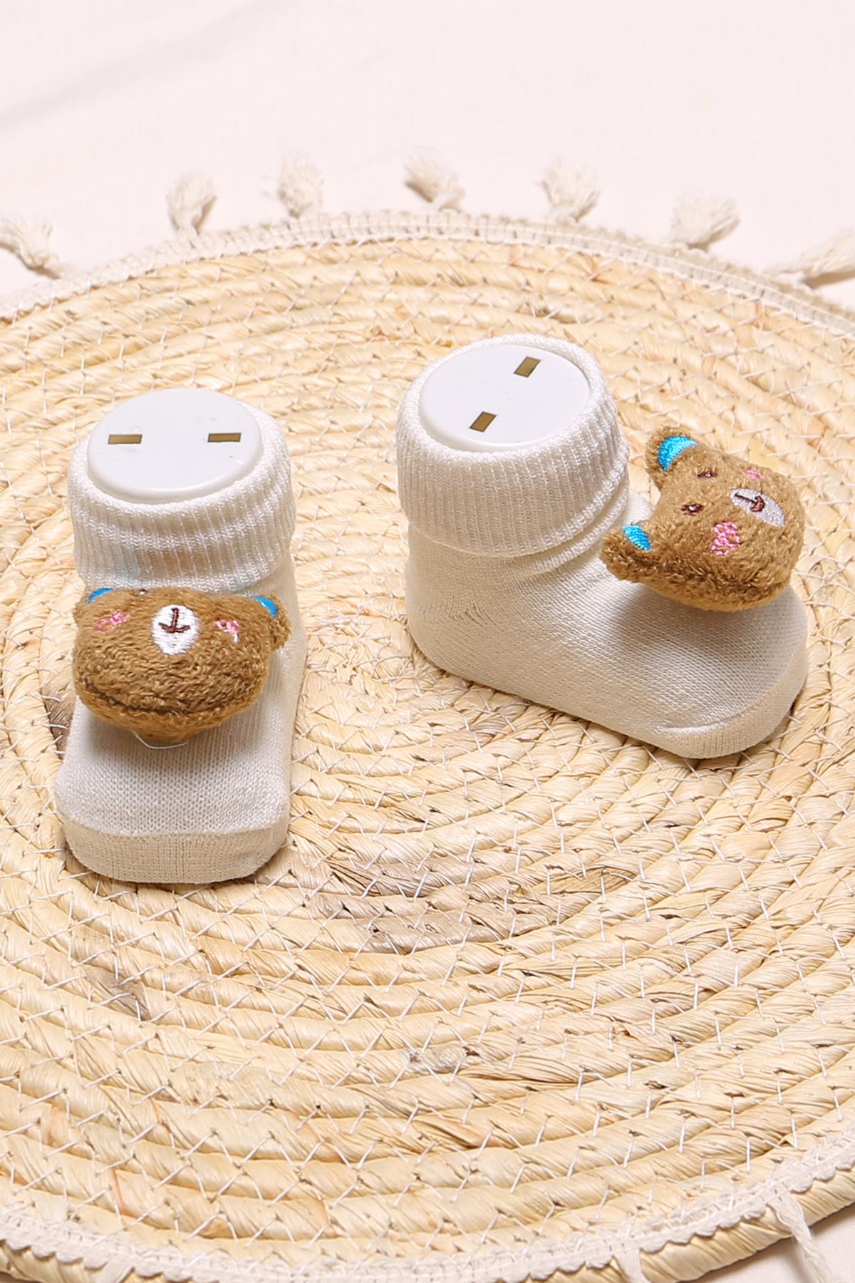 Bebek Çorabı Kahvekrem - 12044.264. - Haydigiy