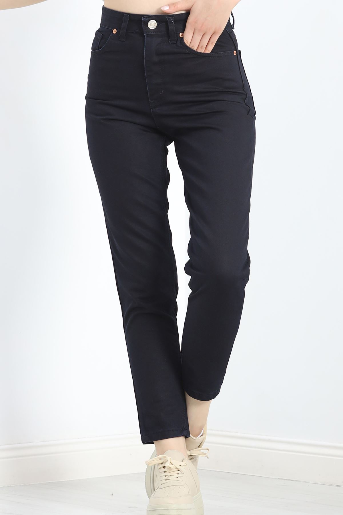 Boyfriend Kot Pantolon Koyulacivert - 11917.1431. - Haydigiy