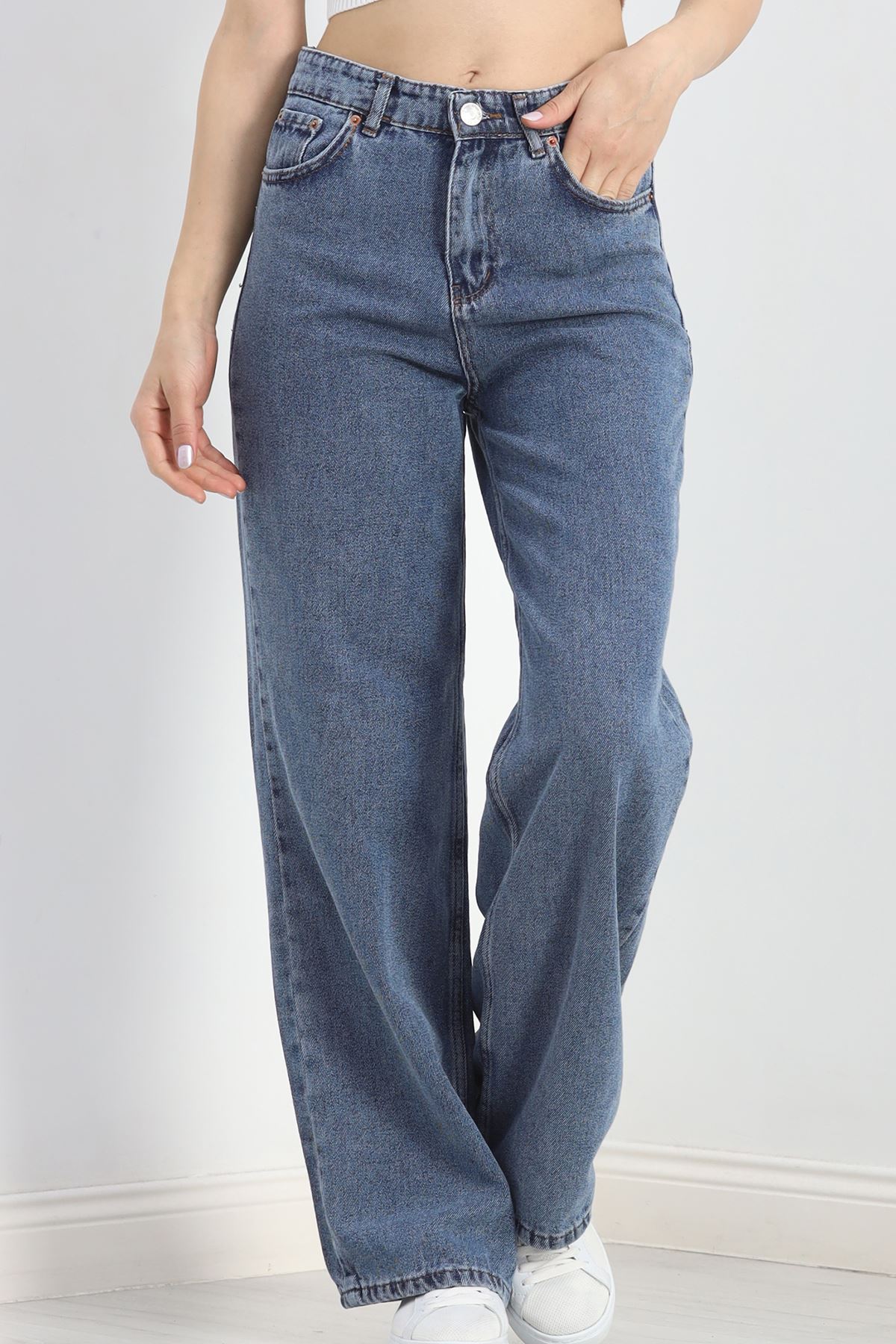 Palazzo Kot Pantolon Mavi4 - 19163.1431. - Haydigiy