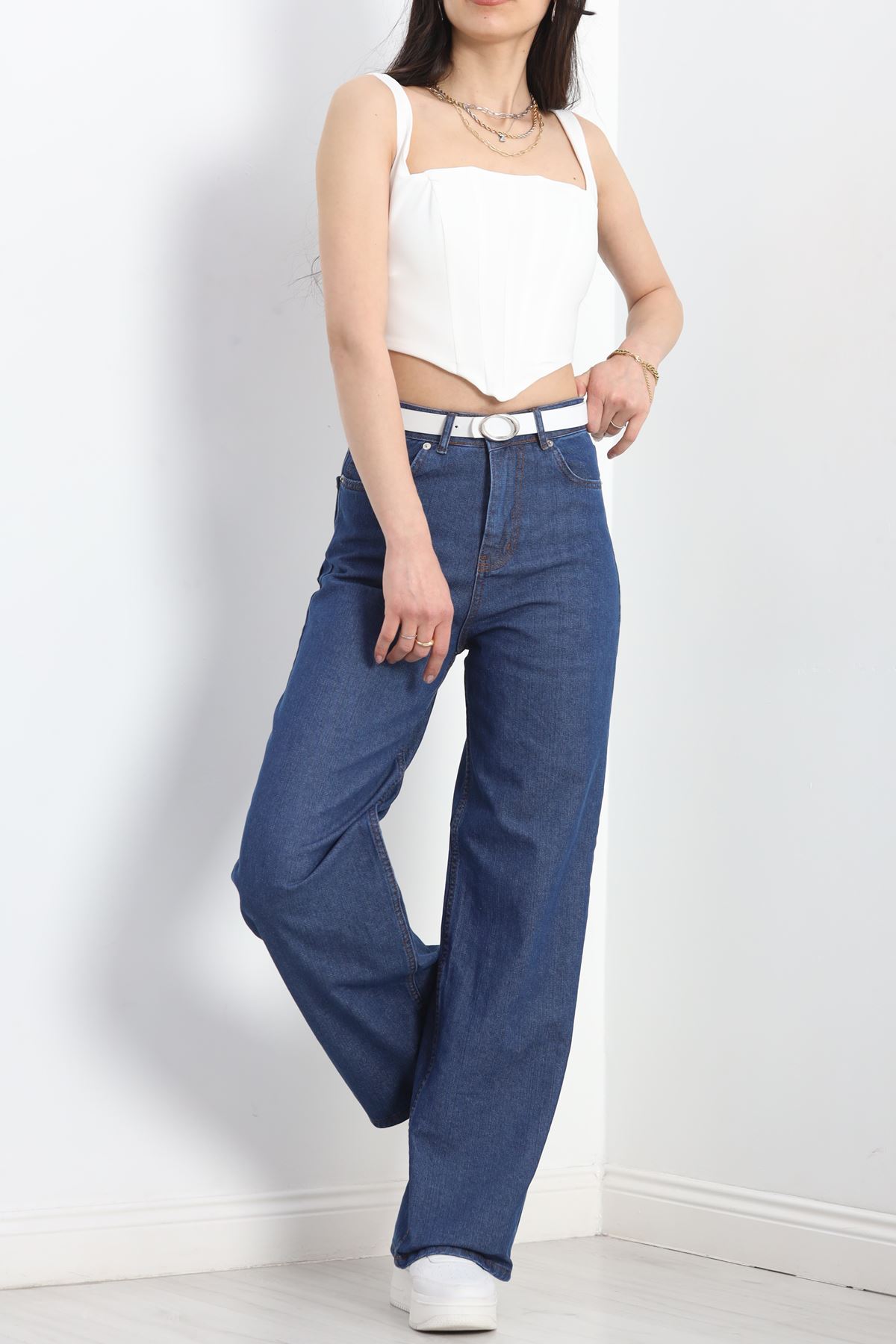 Palazzo Kot Pantolon Mavi - 19535.1431. - Haydigiy