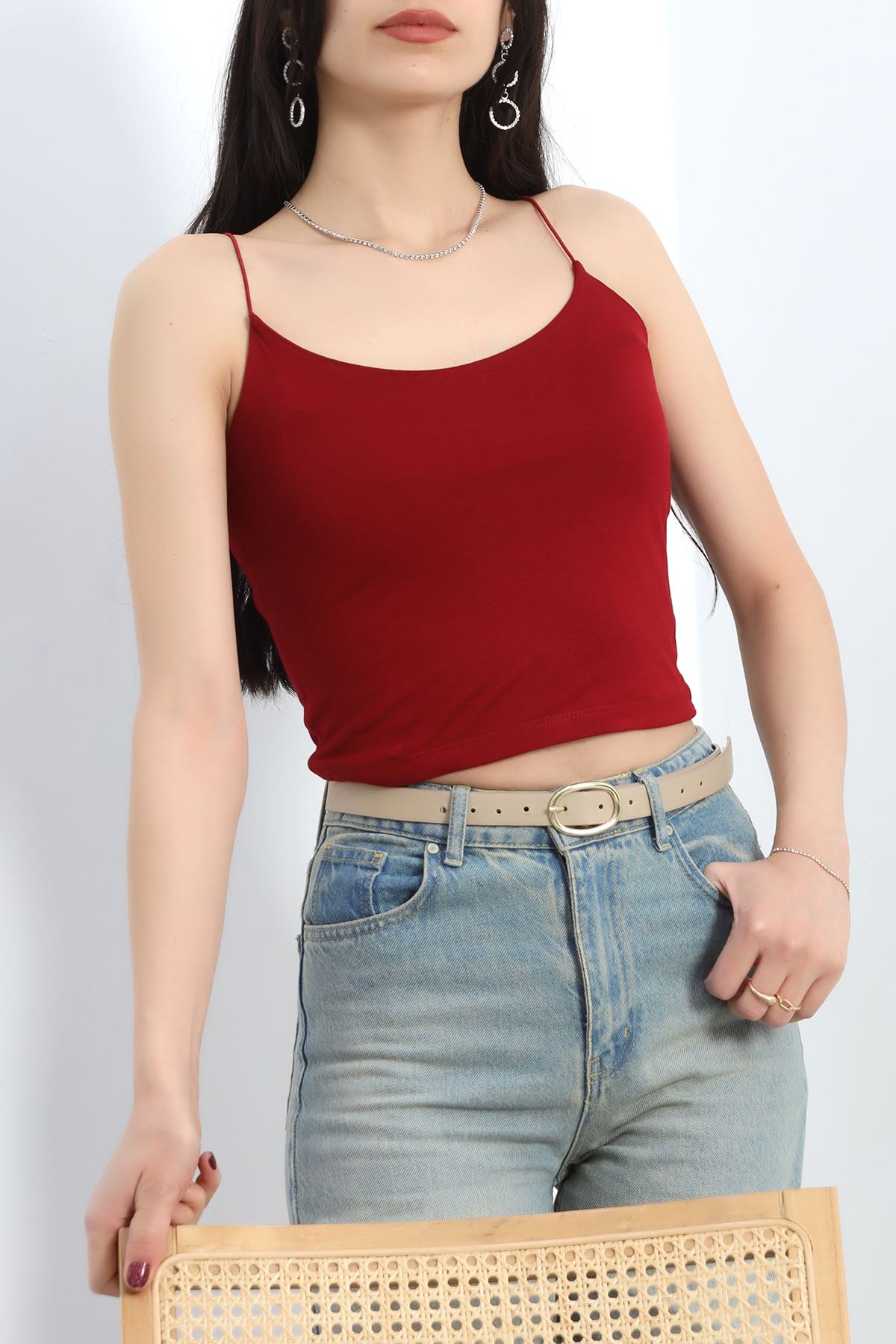 İp Askılı Kısa Atlet Beyaz - 19282.200. - Haydigiy