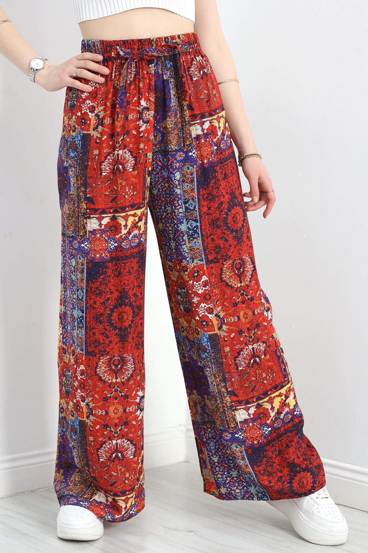 Desenli Dokuma Pantolon Kiremit - 12333.1095. - Haydigiy