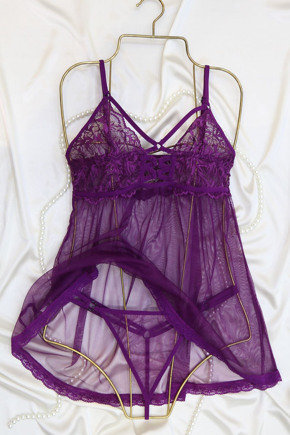 Fantazi Gecelik Mor - 3042.1364. - Haydigiy